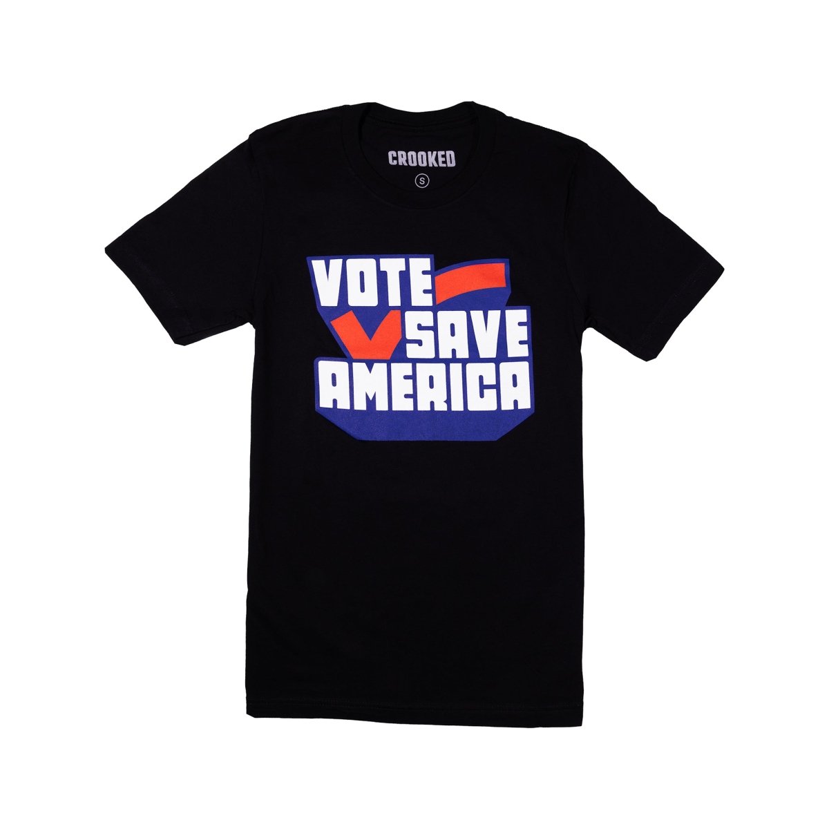 Vote Save America Logo T-Shirt - Black – Crooked Store